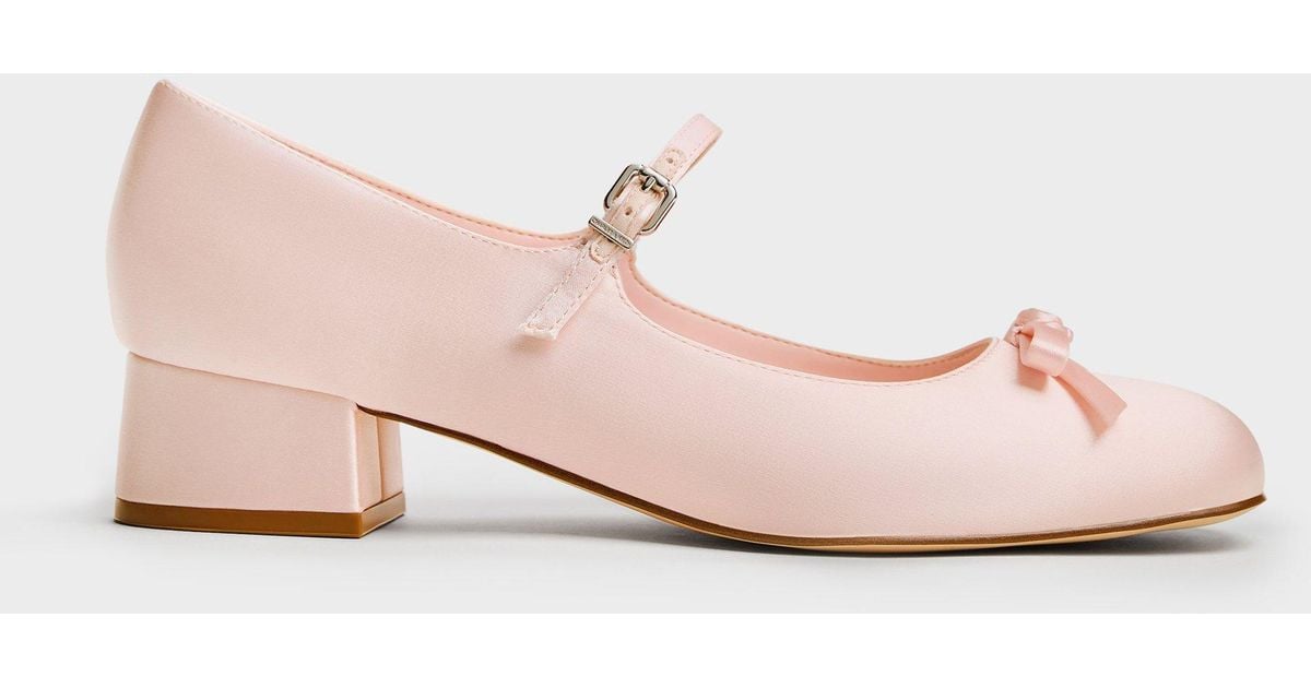 Charles & Keith Kelis Rose-Bow Mary Jane Pumps in Pink | Lyst UK