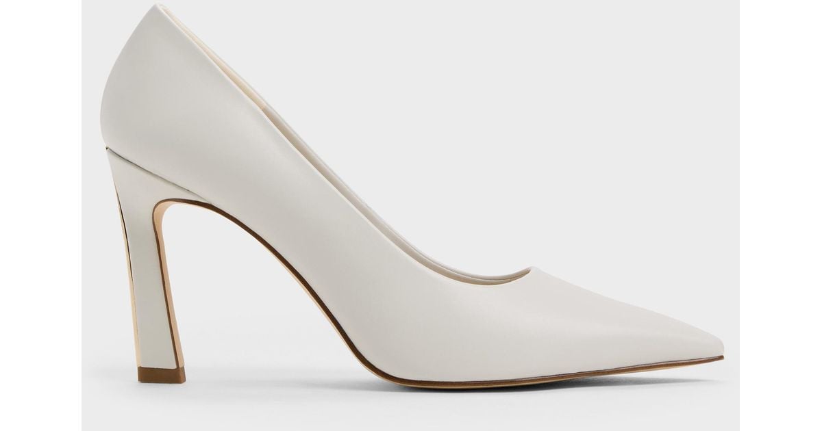 Charles & Keith Kerra Pointed High Heels in White | Lyst UK