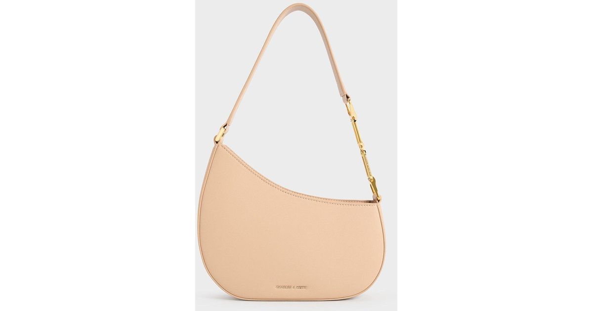 Charles & Keith Agatha Chain-strap Shoulder Bag in White | Lyst