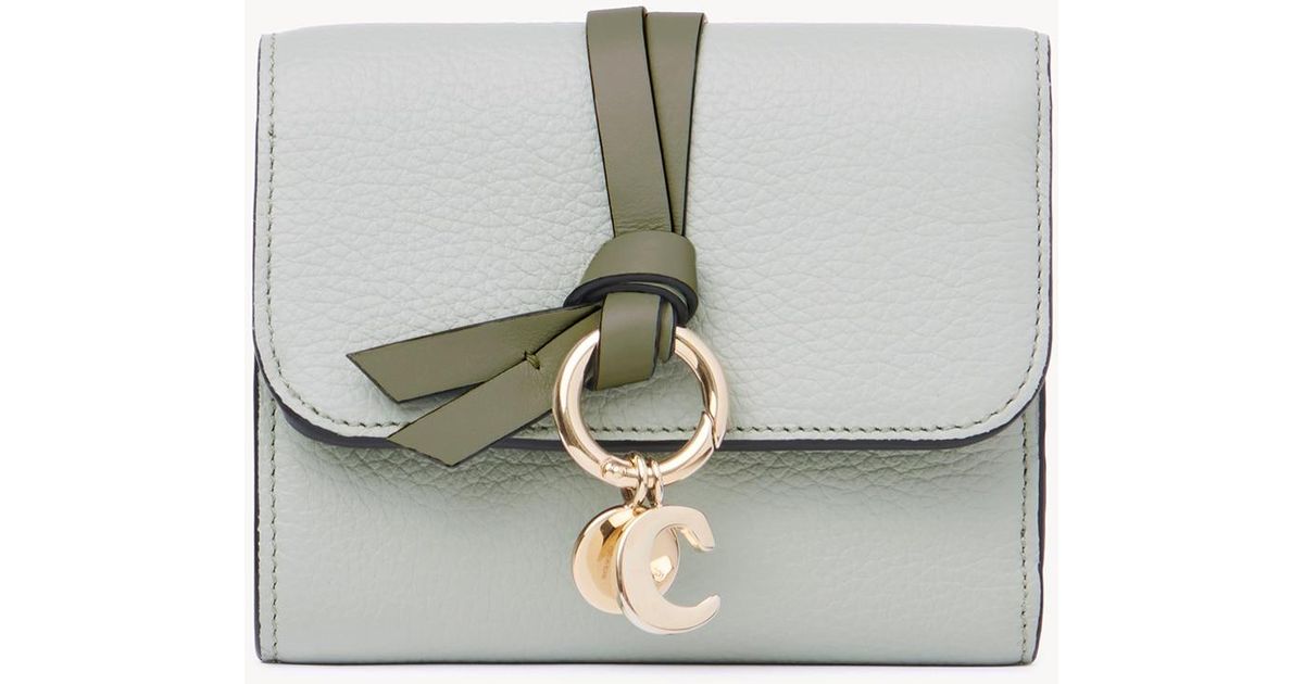Chloé Small Alphabet Tri-Fold in Metallic | Lyst UK