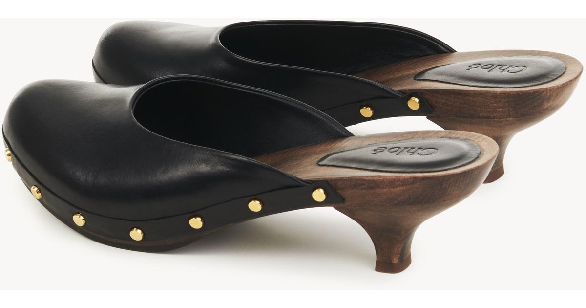 Chloé Judith Clog in Black | Lyst