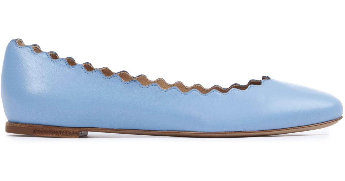 Chloé Lauren Ballet Flat in Blue | Lyst