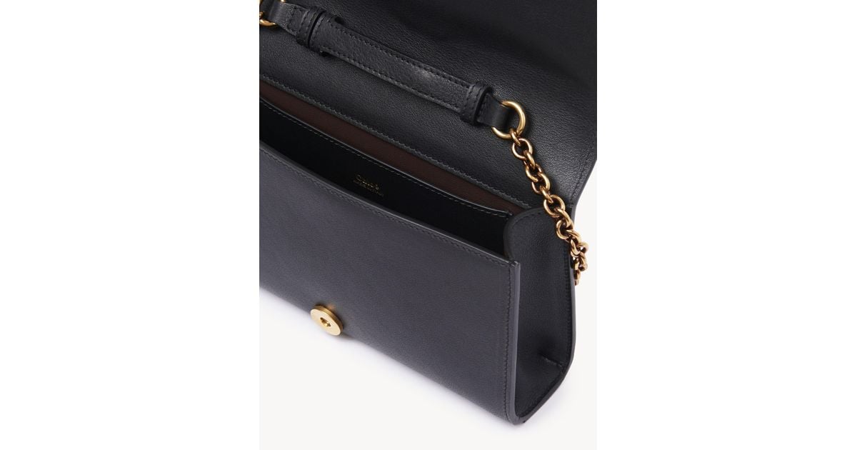 Chloé The Chloé Iconic Crossbody Bag In Soft Leather in Black | Lyst