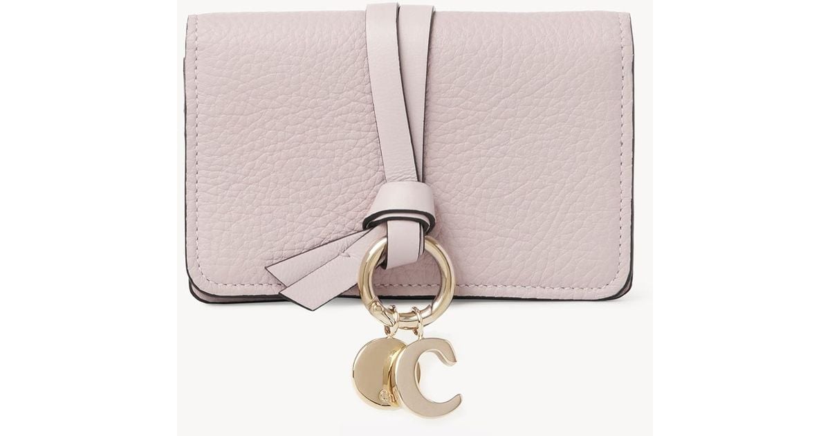 Chloé Alphabet Card Holder in Pink | Lyst UK