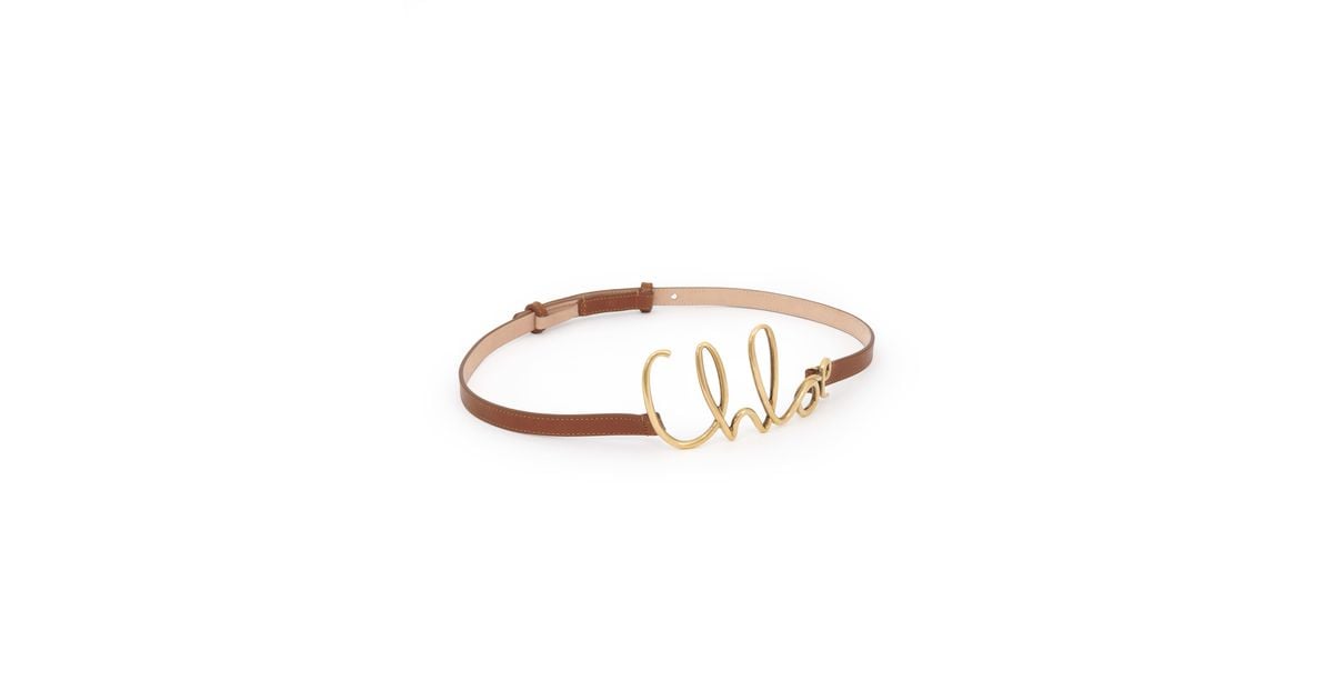 Chloé The Chloé Iconic Small Belt in White | Lyst