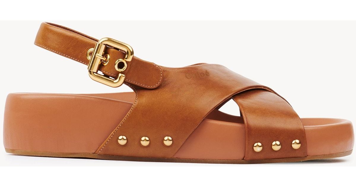 Chloé Mae Sandal in Brown | Lyst UK
