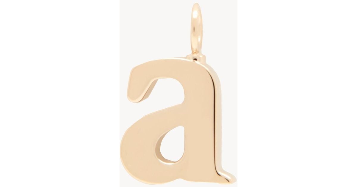Chloé Alphabet Letter A Charm in White | Lyst UK