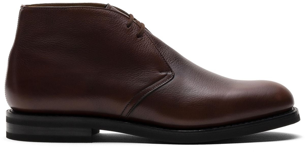 Church's Soft Grain Leather Desert Boot in Black for Men | Lyst UK