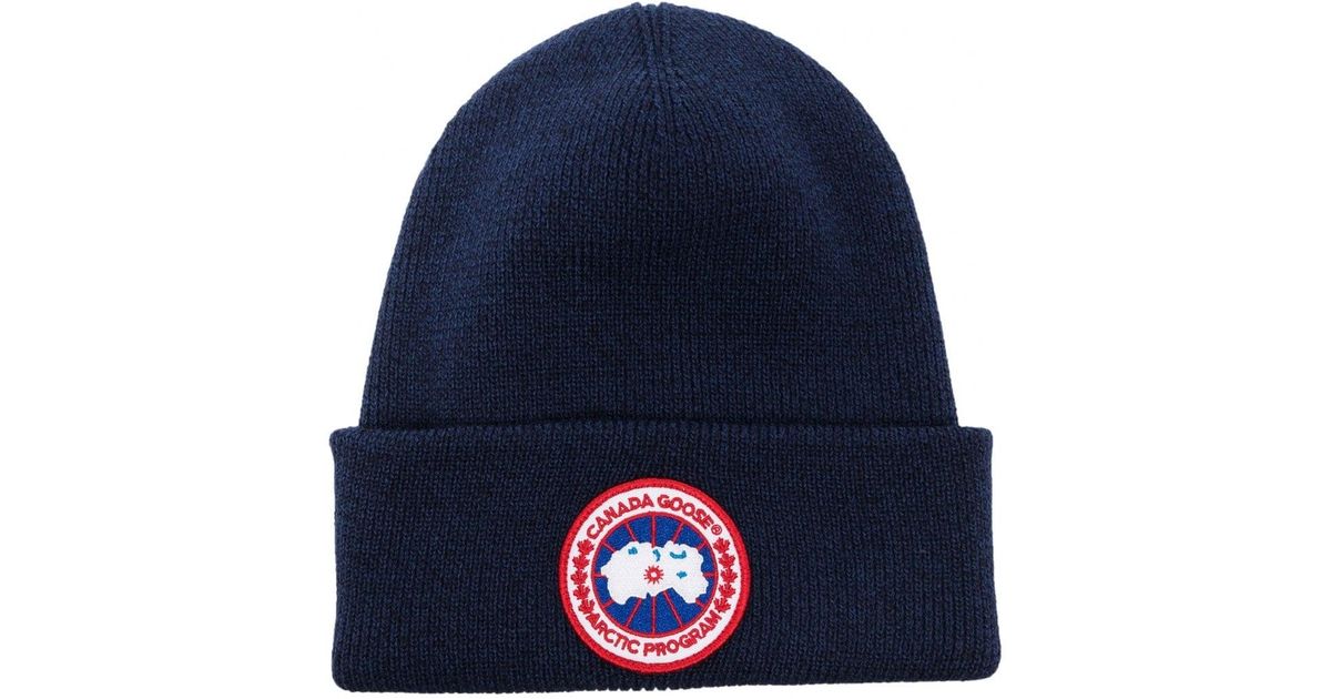 Canada Goose Arctic Touque Hat Colour: Navy in Blue | Lyst UK