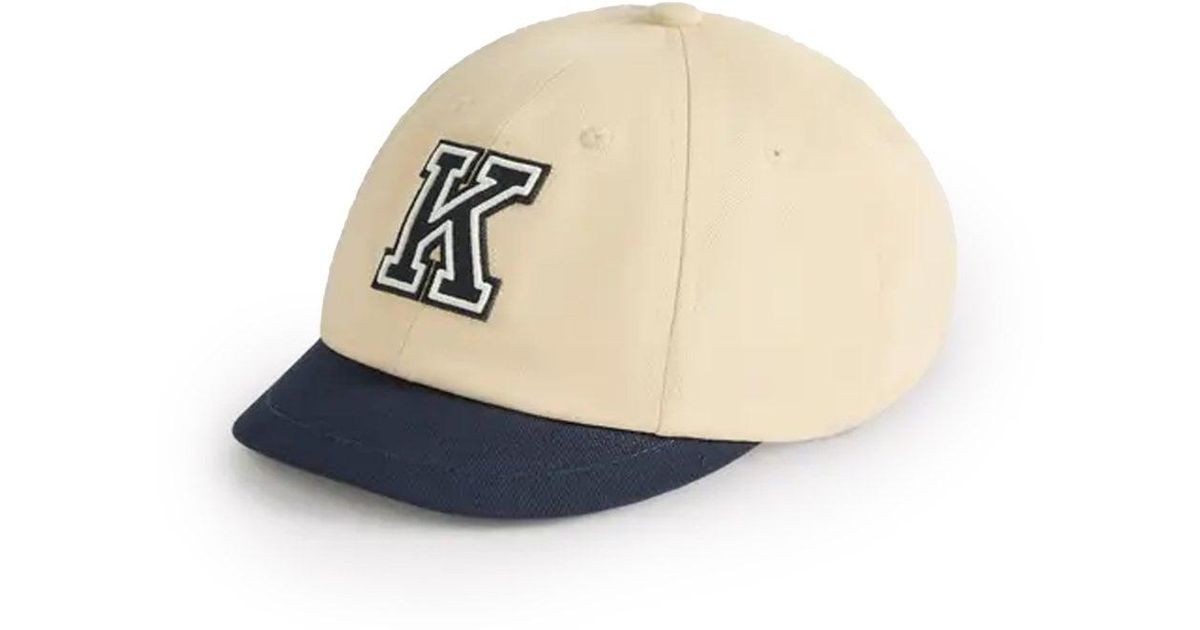 KENZO K Letter Baseball Cap in White for Men | Lyst UK