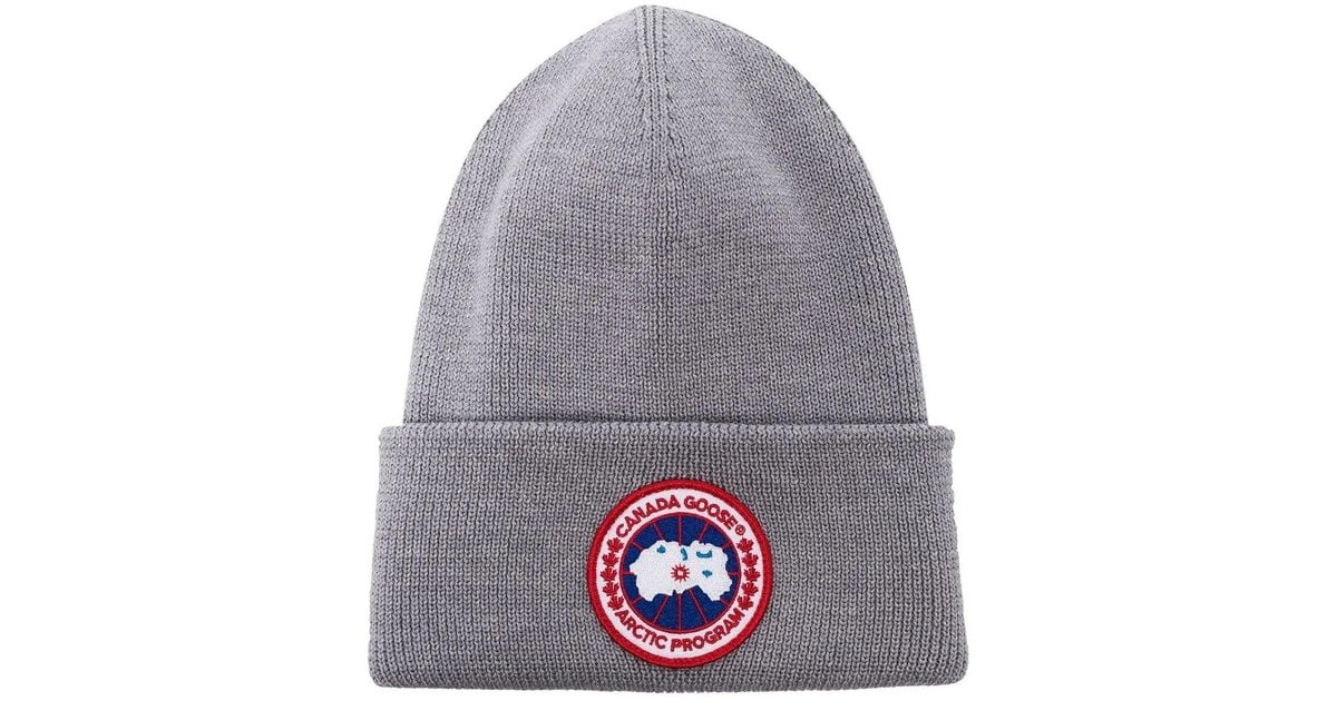 Canada Goose Arctic Touque Hat Colour: Grey in Grey | Lyst UK