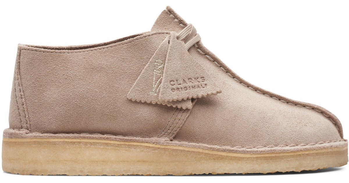 Clarks Desert Trek Standard Fit in Grey | Lyst UK