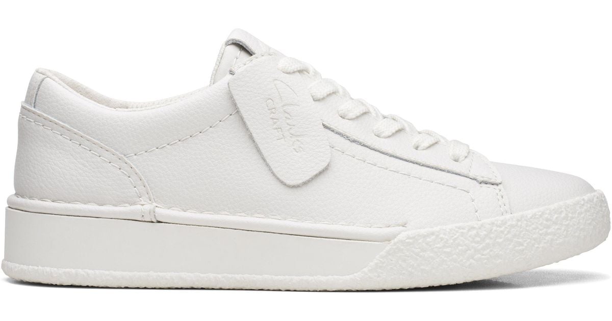 Clarks Craft Cup Walk Standard Fit in White | Lyst UK