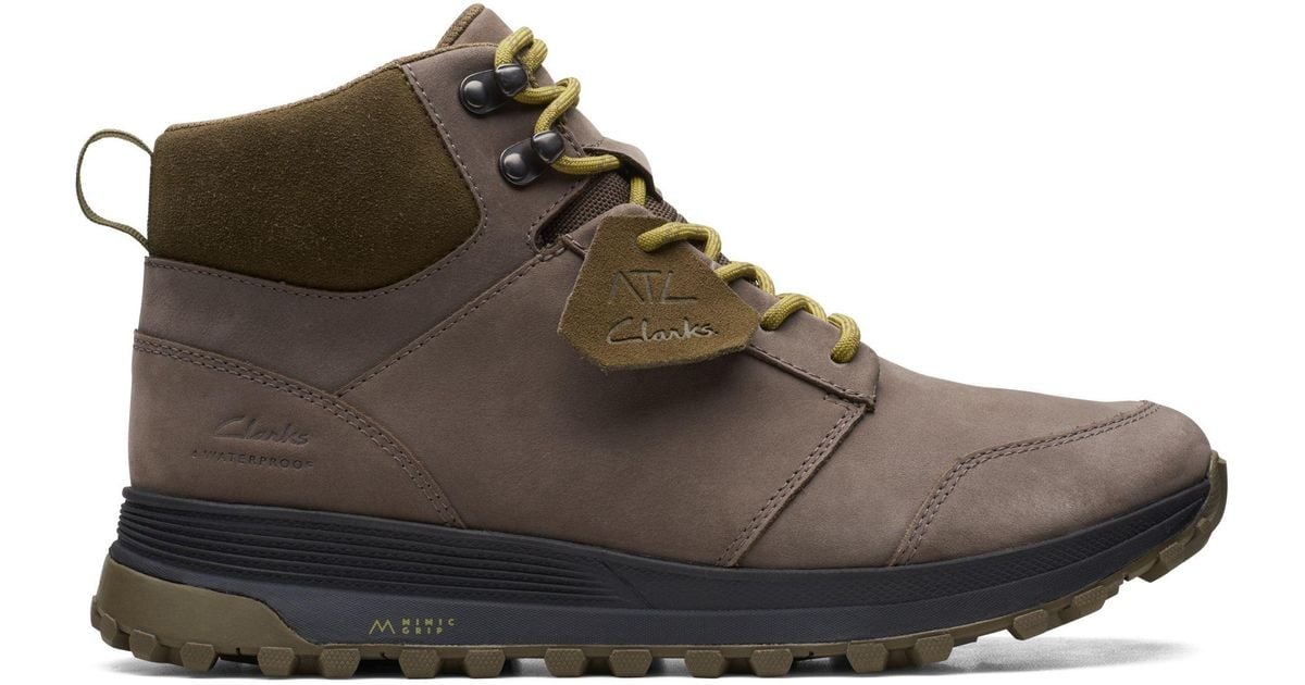 Clarks Atl Trek Up Waterproof in Brown for Men | Lyst
