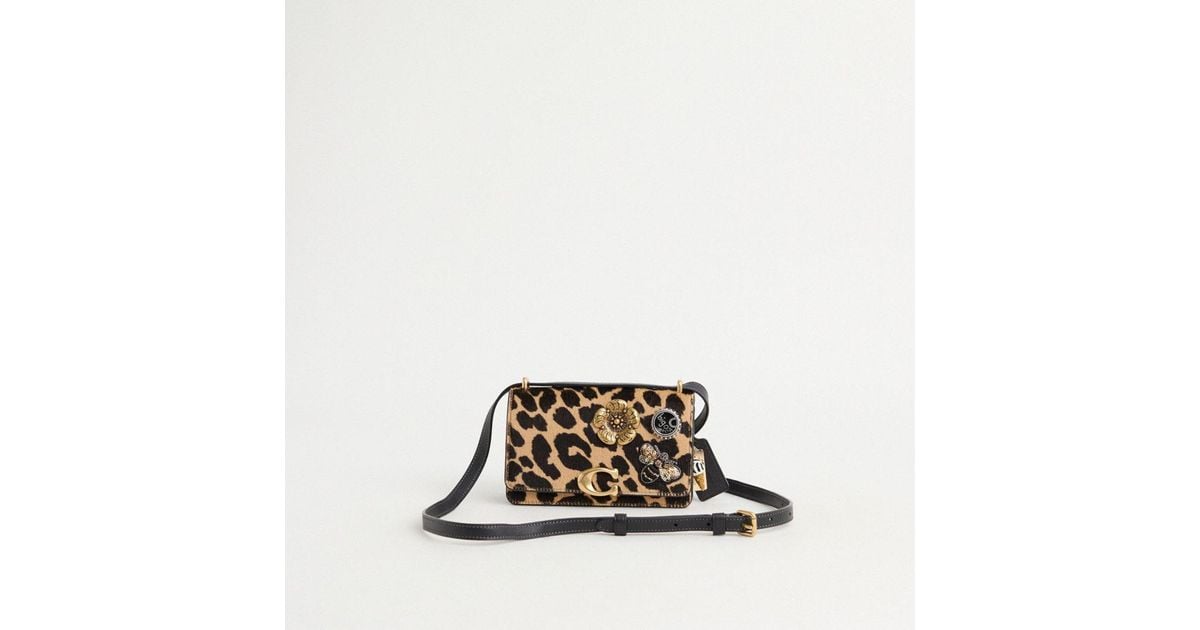 COACH Upcrafted Bandit Crossbody Bag In Haircalf With Leopard Print | Lyst