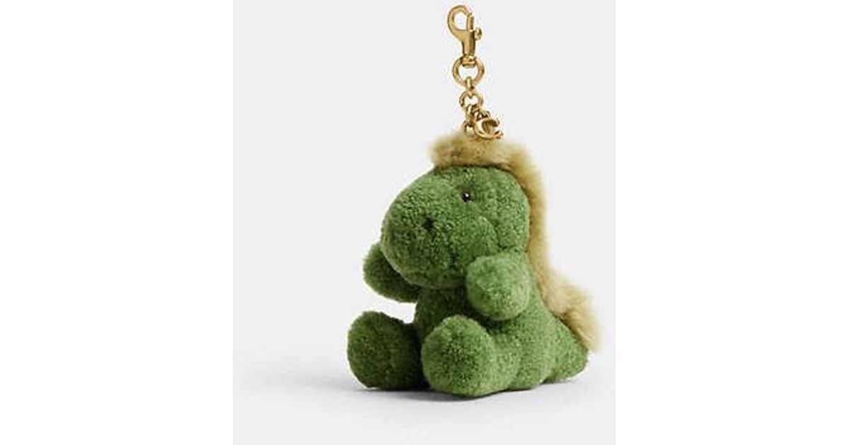 COACH Little Rexy Dino Plushie Bag Charm in Green | Lyst UK
