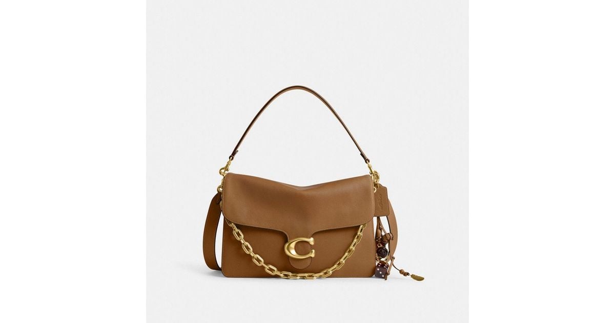 COACH Runway Chain Tabby Shoulder Bag 35 in Brown | Lyst Canada