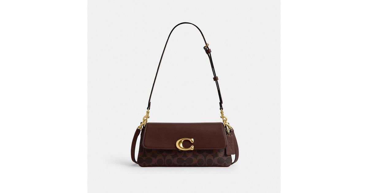 COACH Jet Shoulder Bag in Brown | Lyst