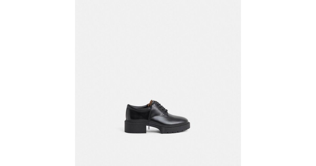 COACH Restored Lyla Platform Derby in Black | Lyst