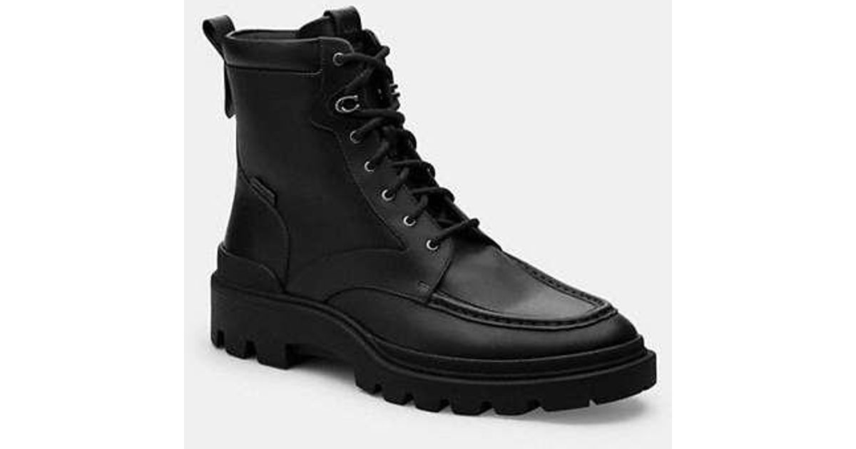 COACH Connor Boot in Black for Men | Lyst UK