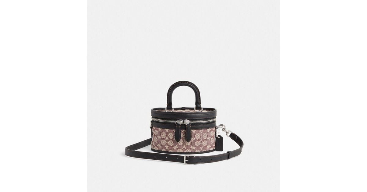 COACH Restored Trail Bag In Signature Textile Jacquard in Black | Lyst