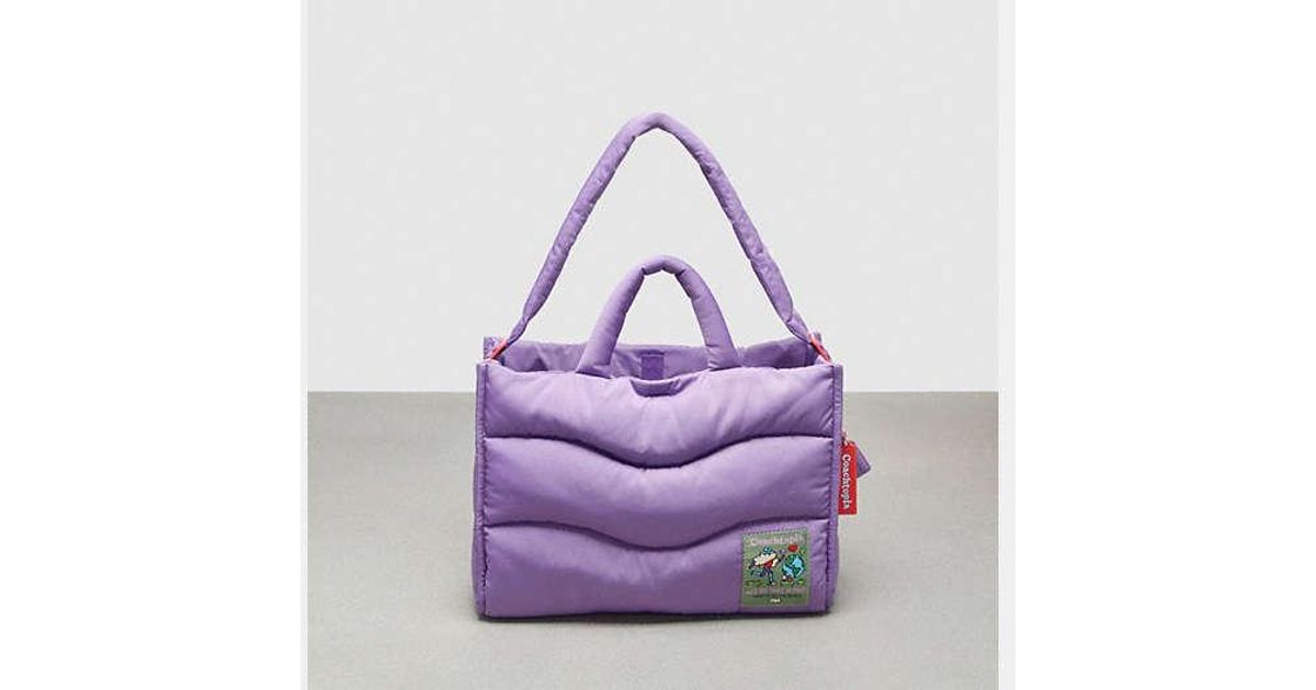 COACH Coachtopia Loop Tote Bag With Wavy Quilting in Purple | Lyst UK