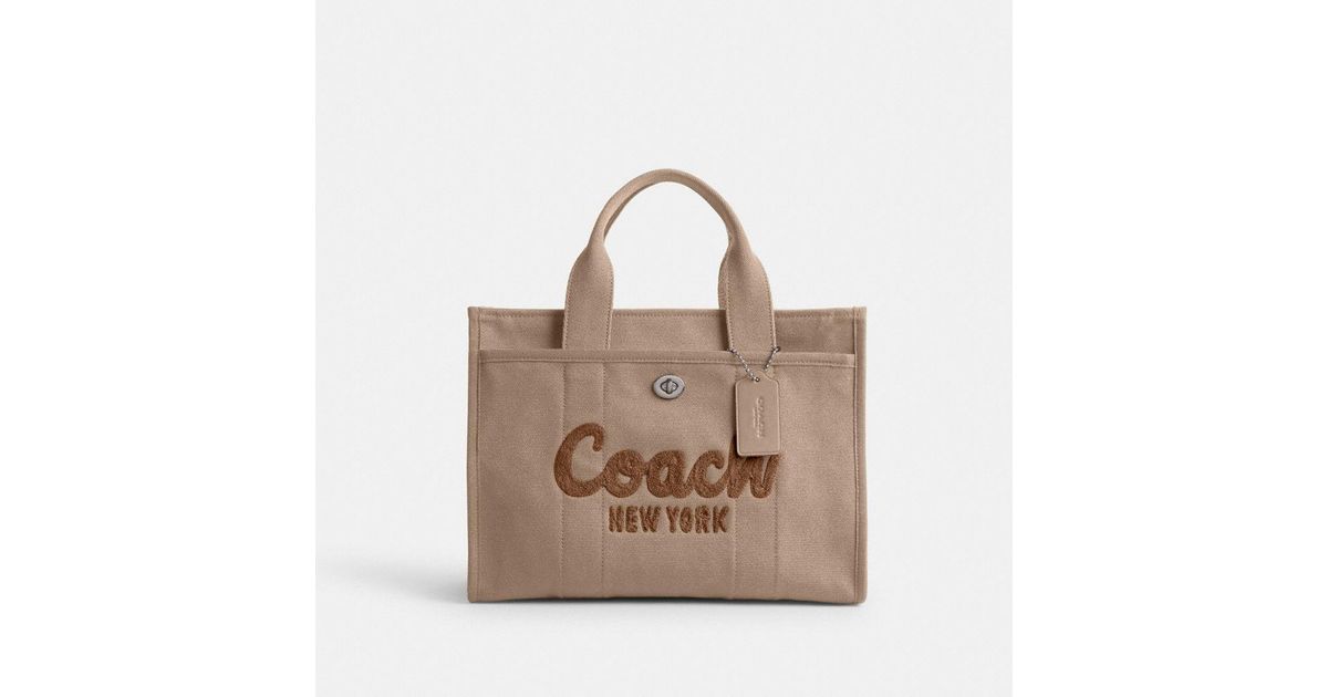 COACH Cargo Tote in Brown | Lyst