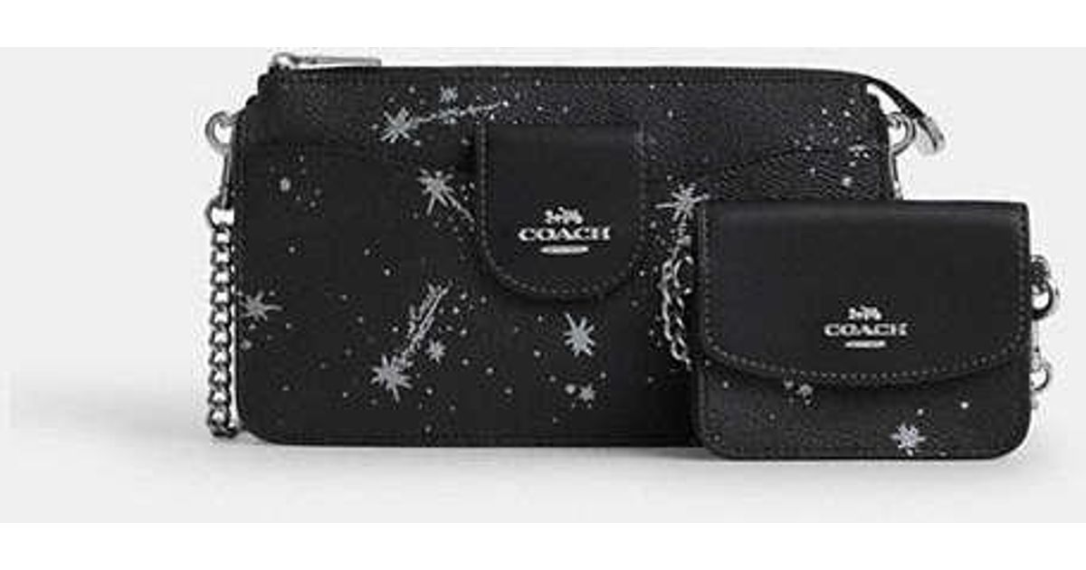 COACH Poppy Crossbody Bag With Star Print in Black | Lyst UK