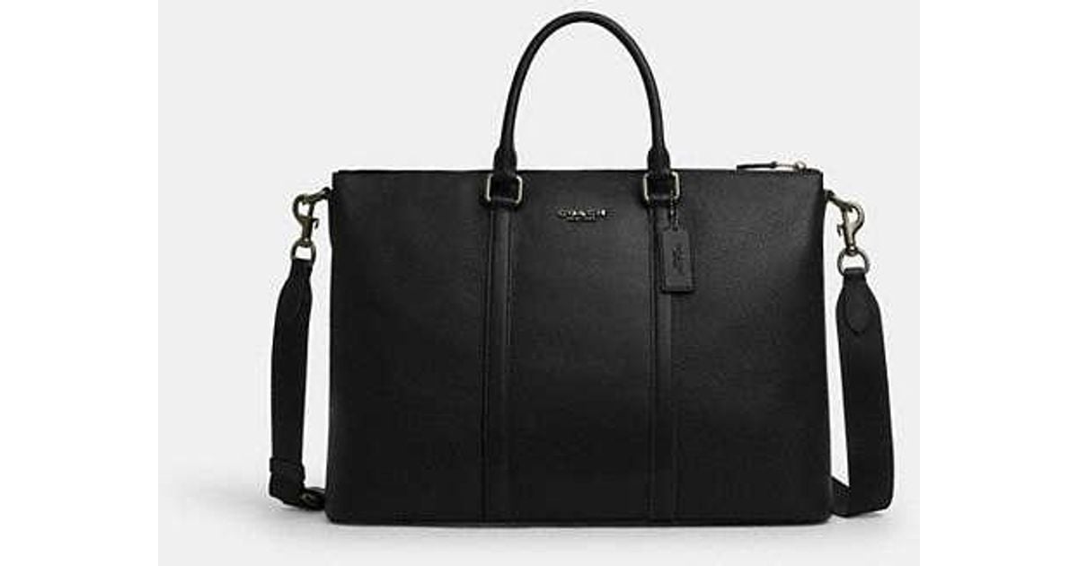COACH Caleb Work Bag in Black for Men | Lyst UK