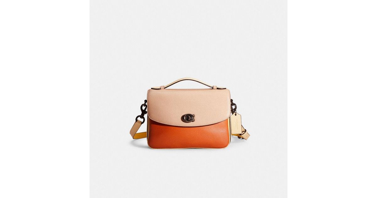 COACH Restored Cassie Crossbody In Colorblock in Brown | Lyst