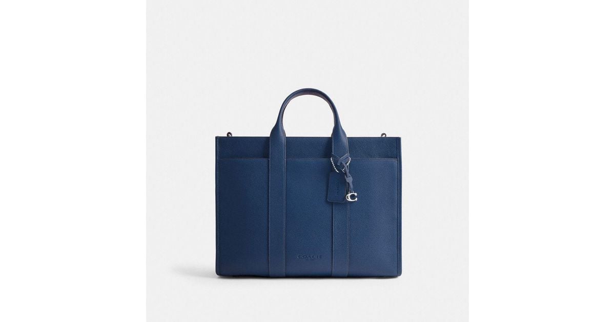 COACH Wesley Tote in Blue for Men | Lyst