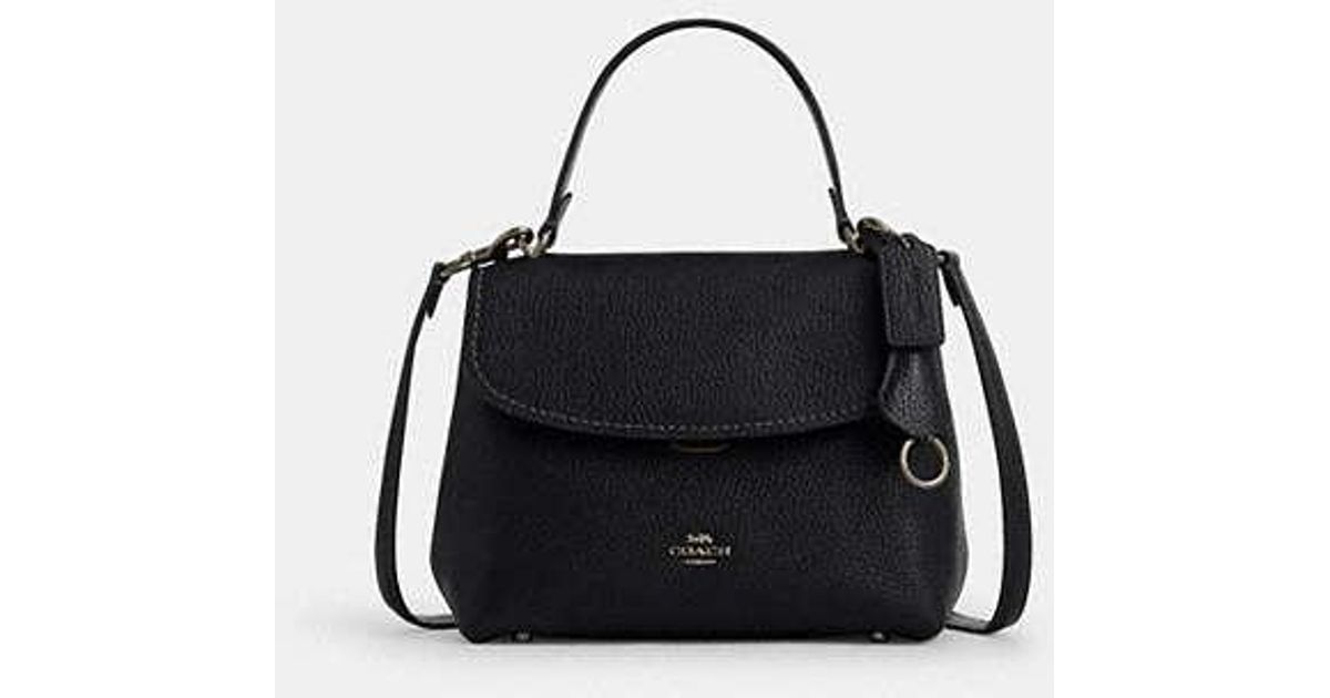 COACH Emory Top Handle Bag in Black | Lyst