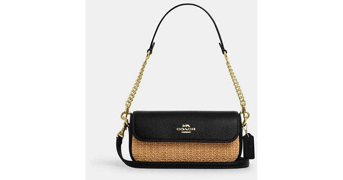 COACH Hailey Flap Bag in Black | Lyst UK