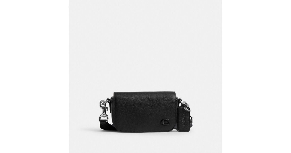 COACH Flap Crossbody Bag in Black for Men | Lyst