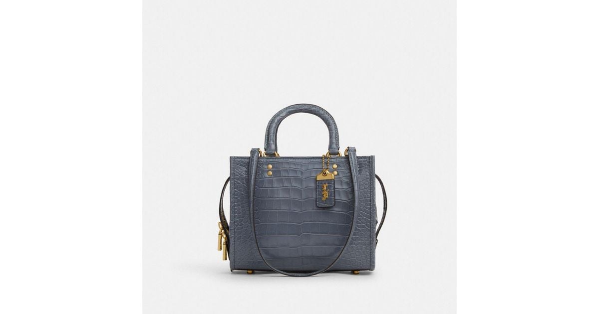 COACH Rogue Bag 25 In Alligator in Blue | Lyst