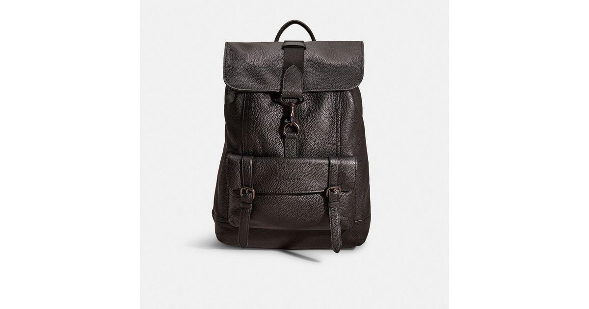 COACH Restored Bleecker Backpack in Black for Men | Lyst