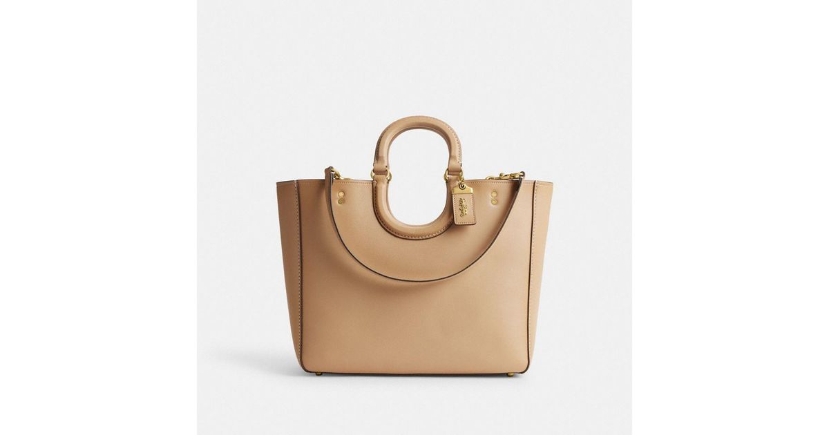 COACH Rae Tote Bag in Natural | Lyst