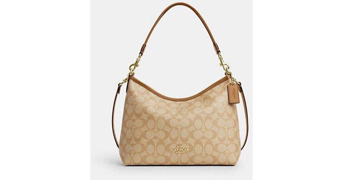 COACH Laurel Shoulder Bag In Signature Canvas in Black | Lyst UK