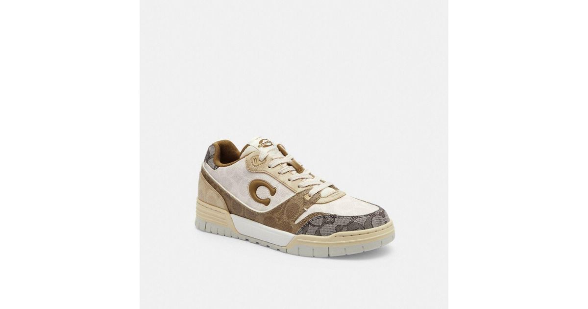 COACH Soho Sneaker In Mixed Signature in Natural | Lyst