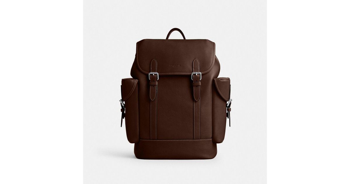 COACH Hitch Backpack (Maple) Backpack Bags in Brown for Men | Lyst