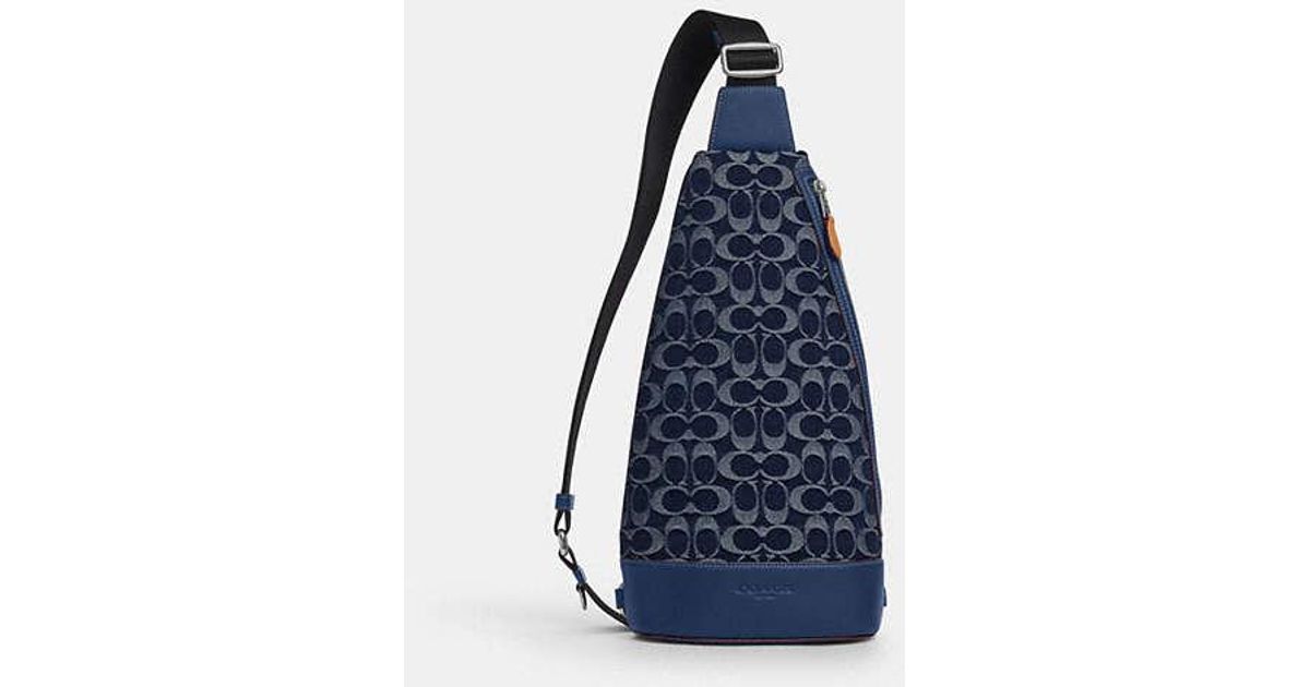 COACH Dominic Sling Pack in Blue for Men | Lyst UK