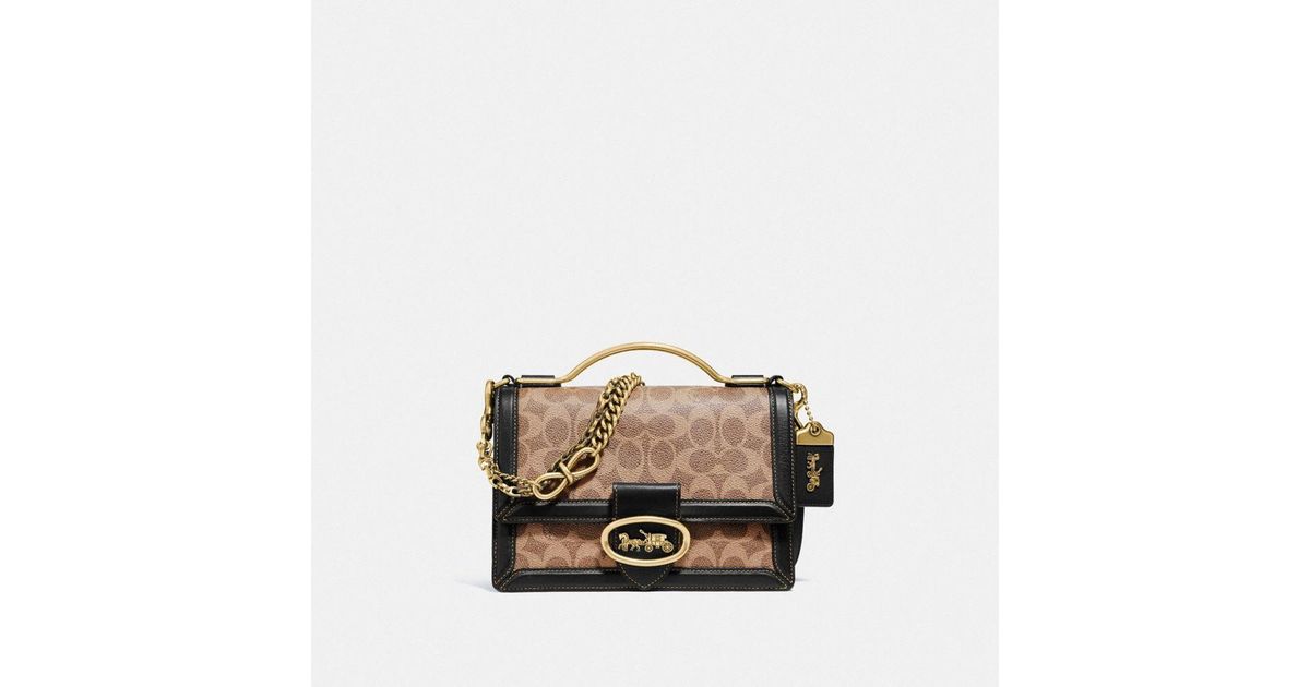 COACH Riley Top Handle 22 in Black | Lyst