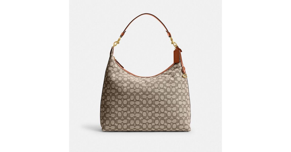 COACH Juliet Shoulder Bag 38 In Signature Textile Jacquard in Gray | Lyst