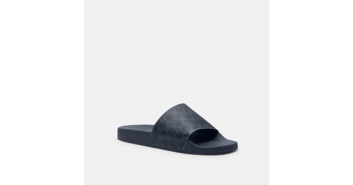 COACH Slide in Blue for Men | Lyst