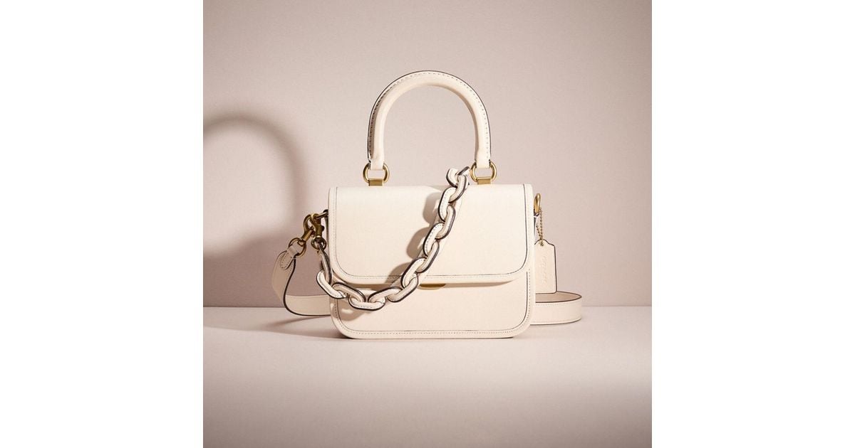 COACH Restored Rogue Top Handle Bag in Natural | Lyst