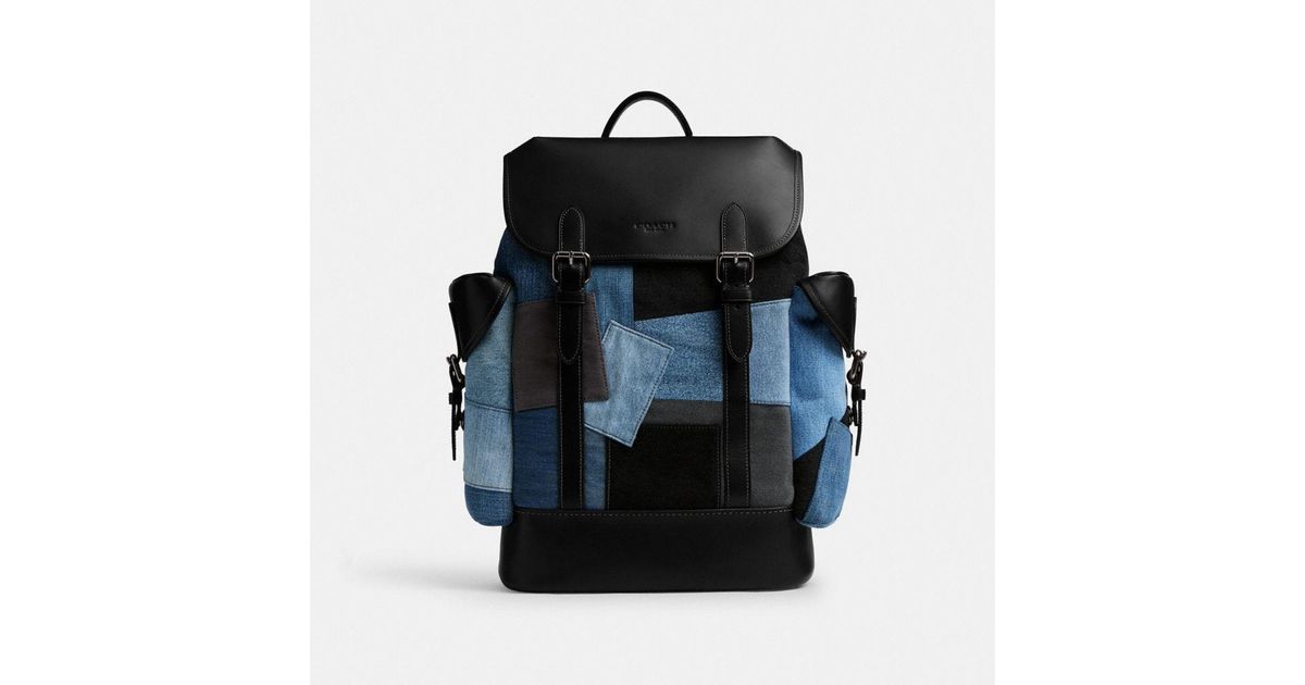 COACH Hitch Backpack With Patchwork in Black for Men | Lyst