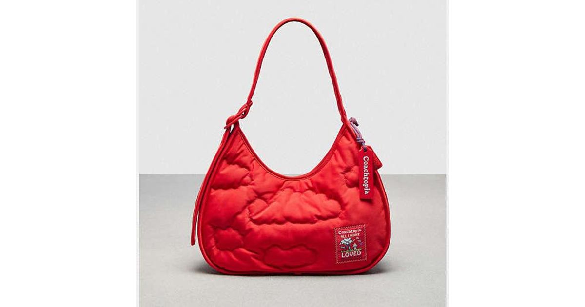COACH Coachtopia Loop Ergo Bag With Cloud Quilting in Red | Lyst