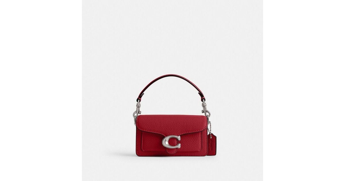 COACH Tabby Bag 12 in Red | Lyst