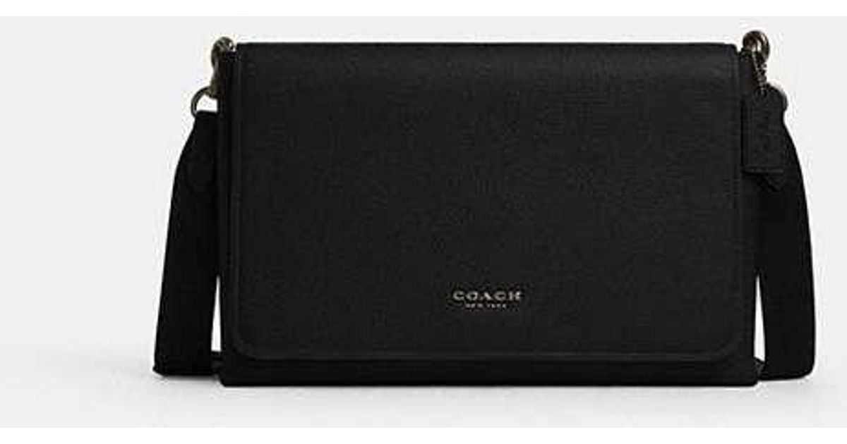 COACH Caleb Messenger Bag in Black for Men | Lyst UK