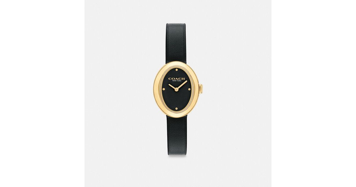 COACH 2h Quartz Watch - Calfskin Leather Strap - Water Resistant Up To ...